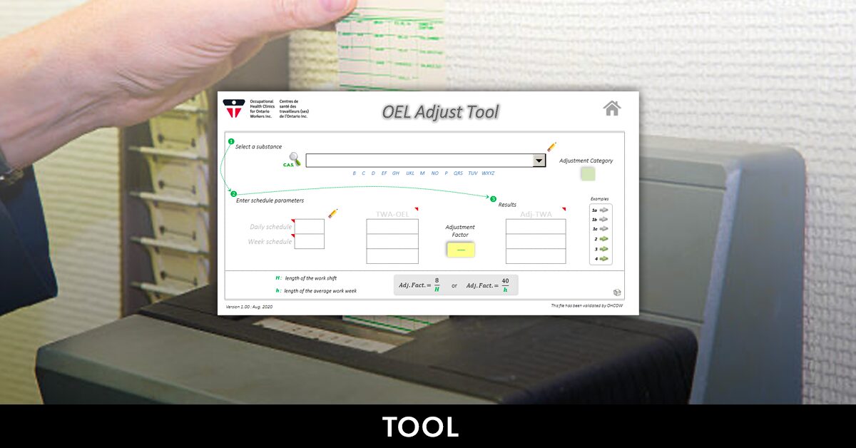 Occupational Exposure Limits (OEL) Adjustment Tool - OHCOW