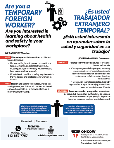 Are You a Temporary Foreign Worker? - OHCOW