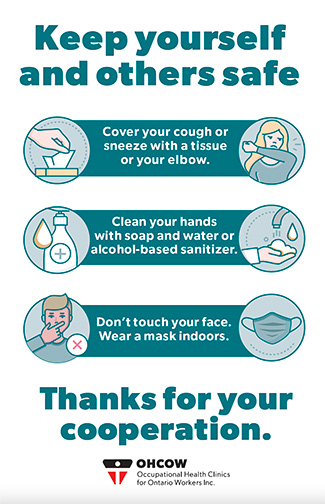 Posters Promoting Protection Against Airborne Virus - OHCOW