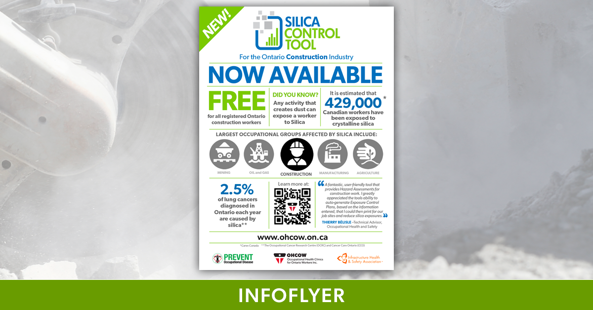Silica Control Tool Flyer - OHCOW